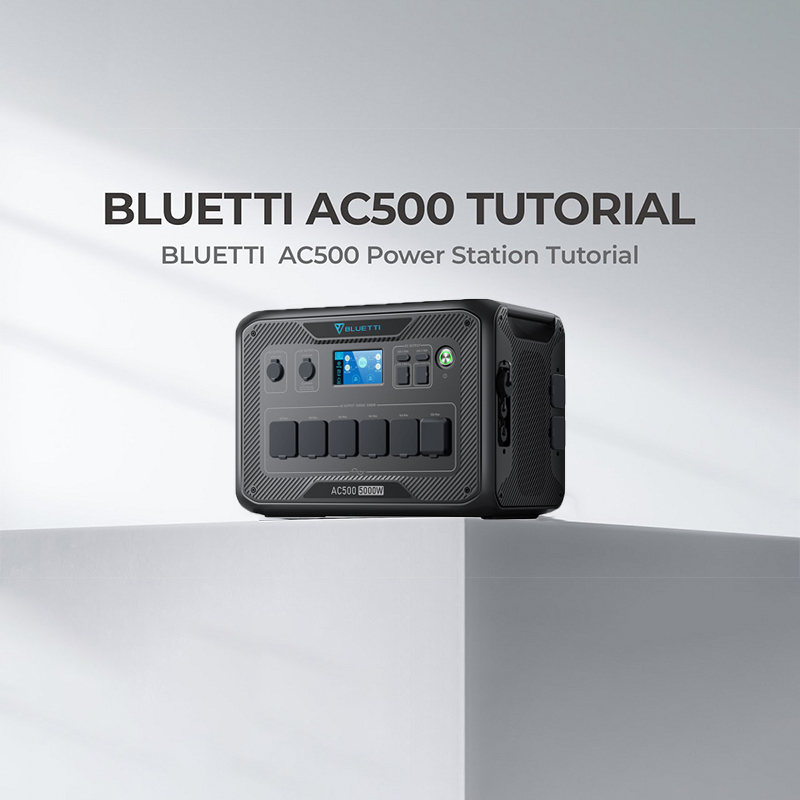 Bluetti AC500 Portable Power Station 3072Wh 5000W power supply Battery Solar Generator Fast ...