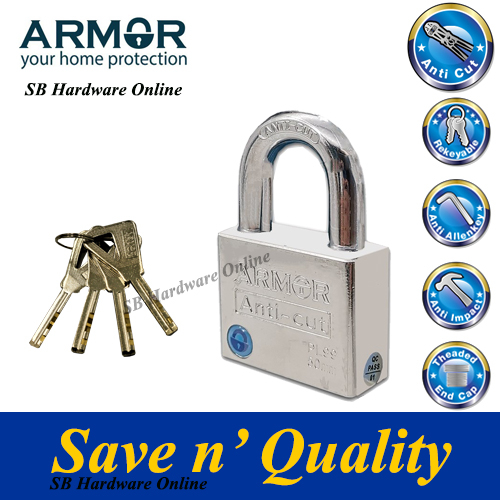 [ANTI-CUT, ANTI-IMPACT] ARMOR APL-99 50MM PADLOCK | Shopee Malaysia