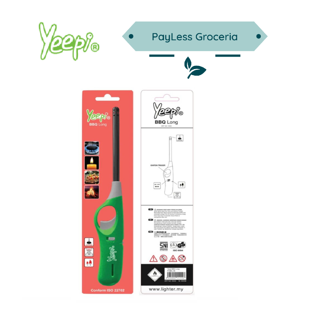 Yeepi BBQ Long Gas Lighter 5002B Refillable Kitchen BBQ Charcoal Stove ...