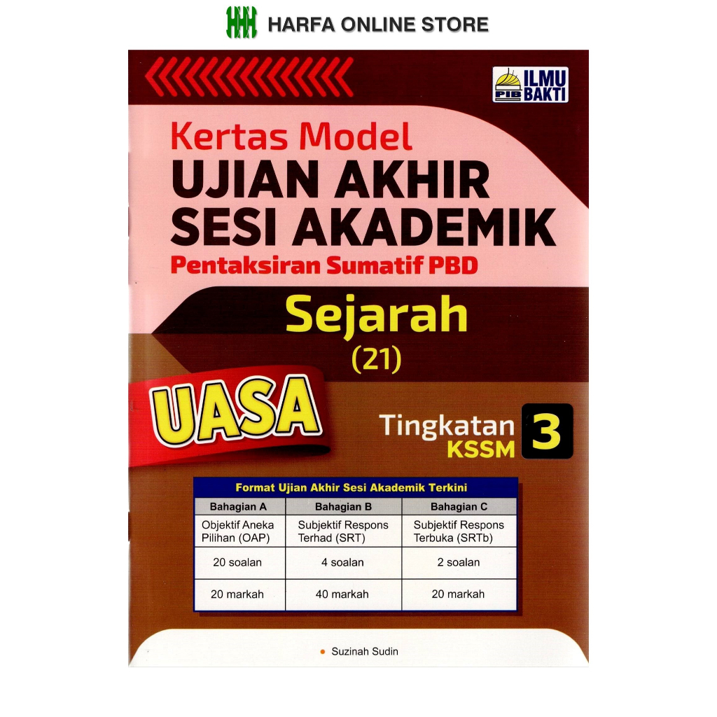 Buku Latihan Kertas Model Uasa Pentaksiran Sumatif Pbd Sejarah 21