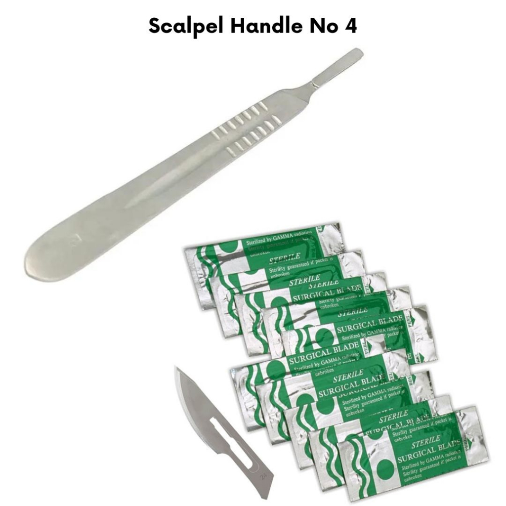 Surgical Incision Tool Stainless Steel Scalpel Blade Handle No.4 with ...