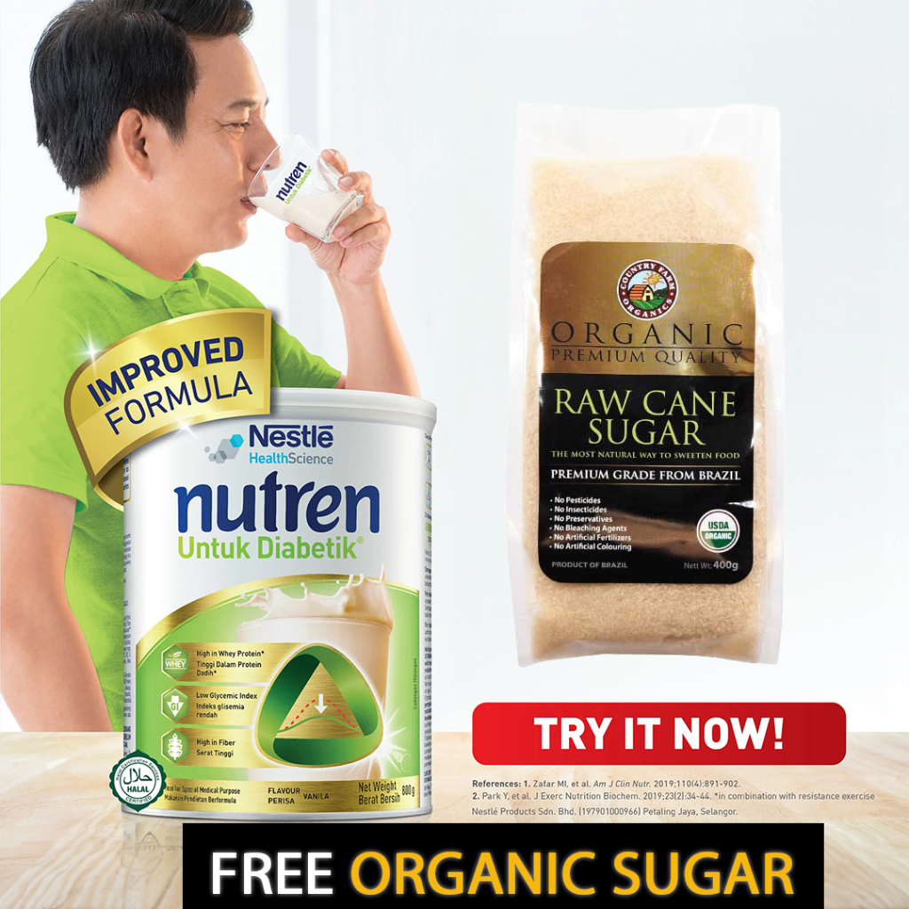 Nutren Diabetik 800g / 400g [ SUSU FORMULA SESUAI UNTUK MENGAWAL ...