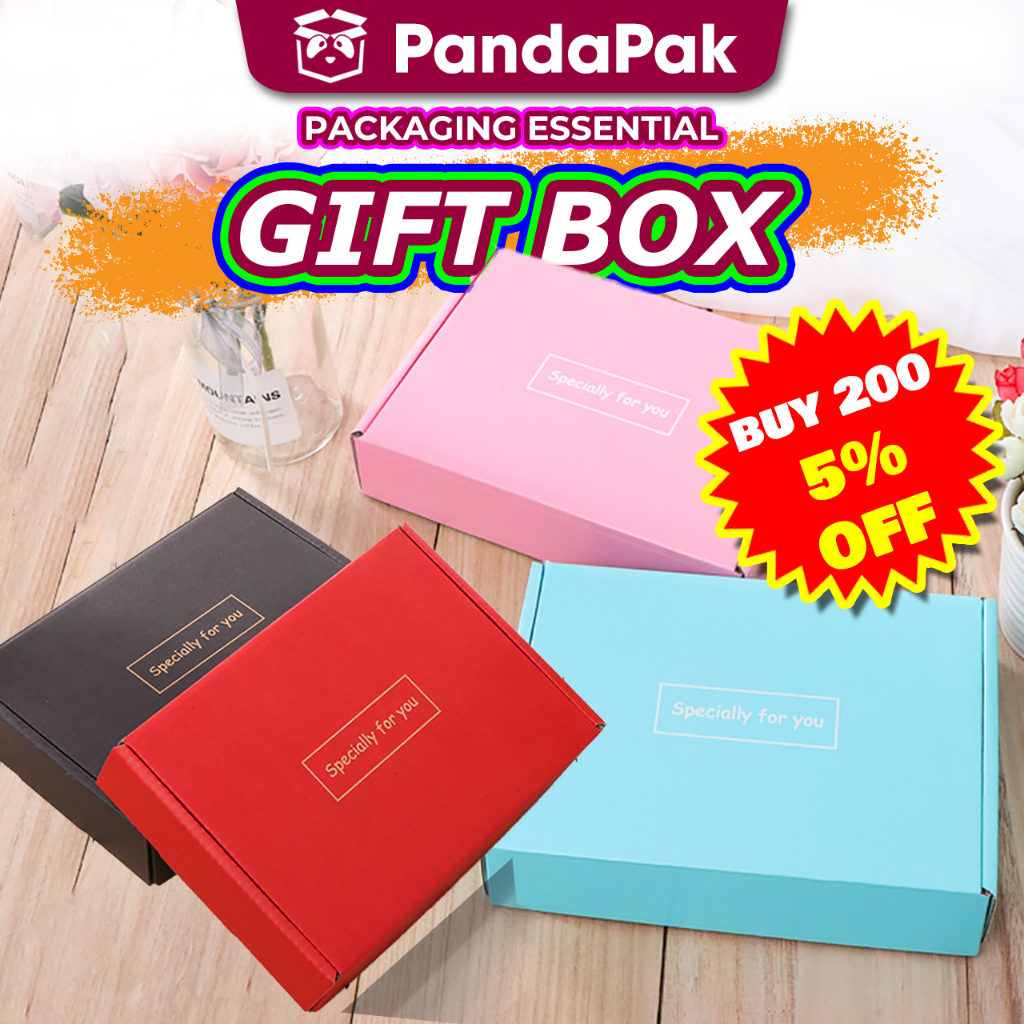 PANDAPAK Gift Box Kotak Hadiah Pizza Box Kotak HantaranBox Packaging ...