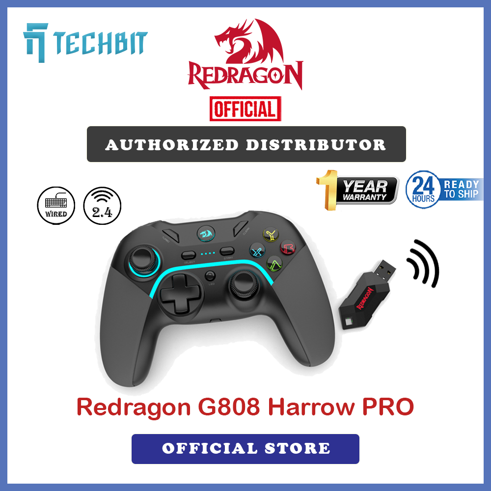 Redragon G808 Harrow PRO Wireless 2.4GHz Xbox Controller Gamepad for PC | Shopee Malaysia