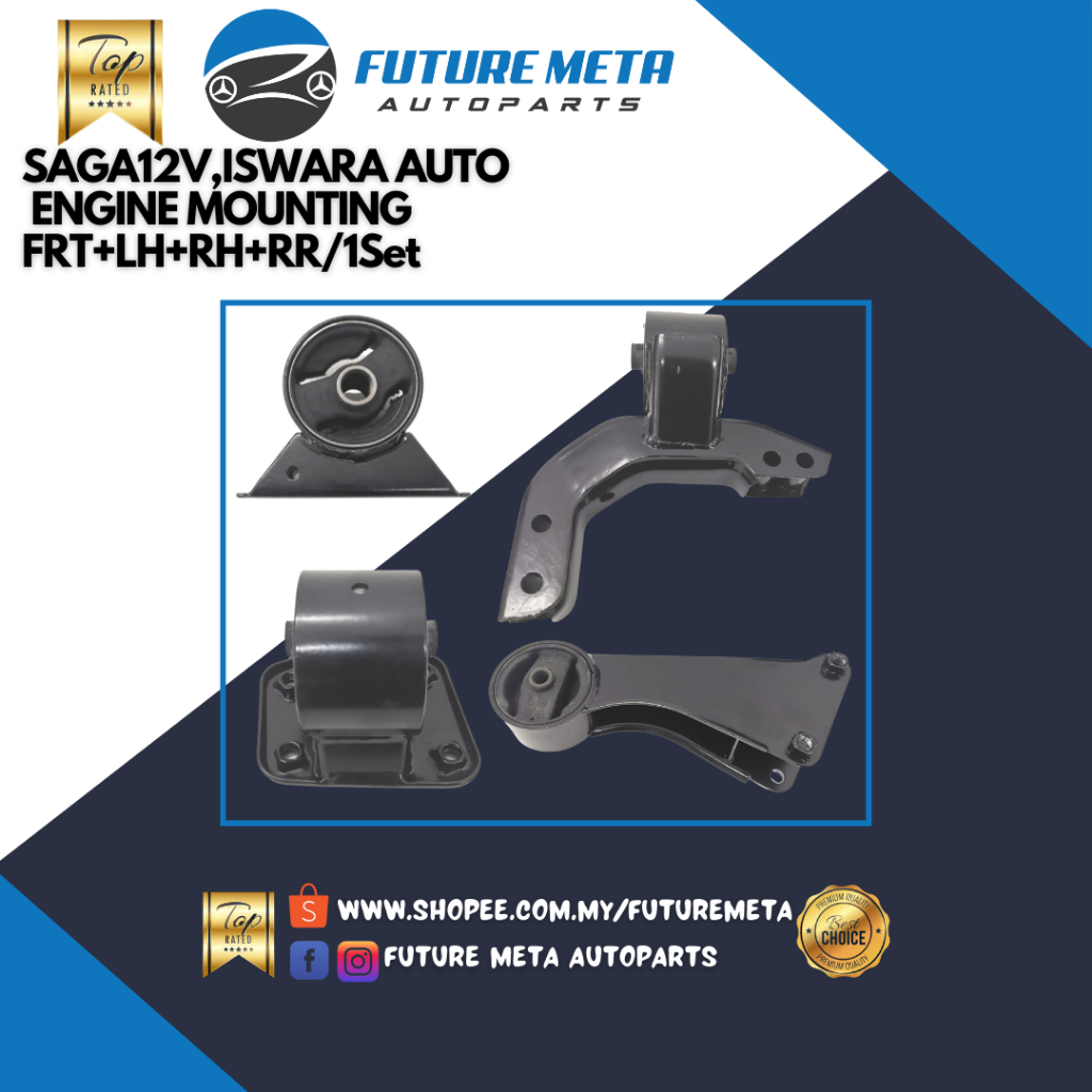 PROTON SAGA 12V,ISWARA (AUTO) ENGINE MOUNTING (1SET-4PCS) | Shopee Malaysia