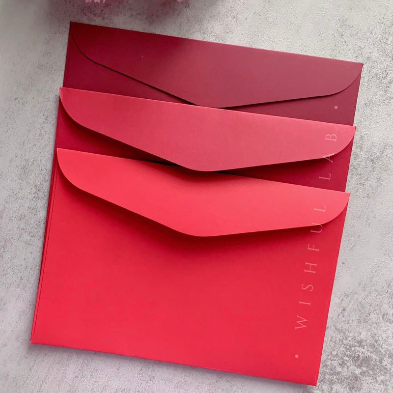 300gsm A5 Maroon / Wine Red / Burgundy / Dark Red / Red Envelope ...