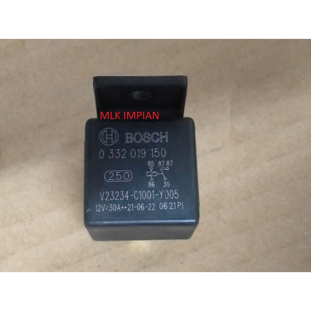 Bosch 5 Pin Relay 12V 30A 0332019150 | Shopee Malaysia