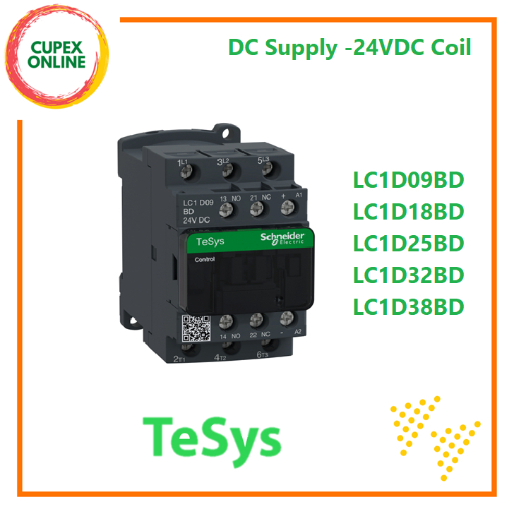 Schneider Electric TeSys DECA DC Supply Contactor 3P (3NO) AC-3 440V ...