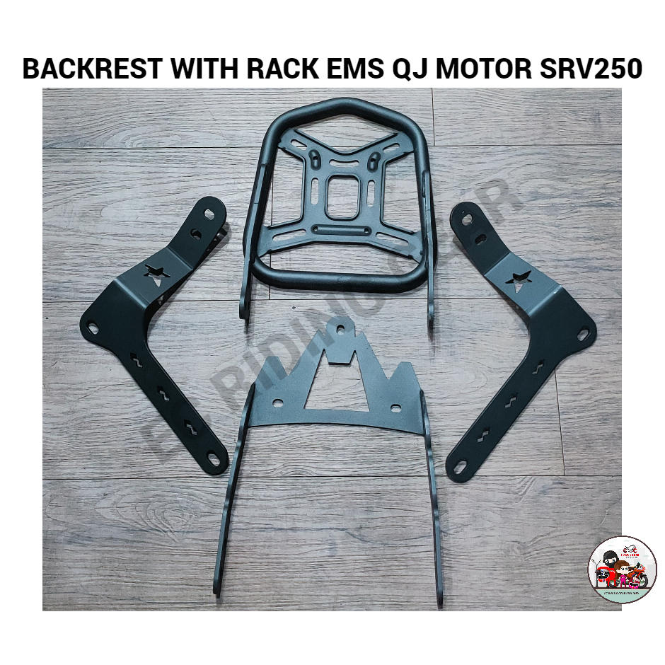 BACKREST WITH RACK EMS QJ MOTOR SRV250 | Shopee Malaysia