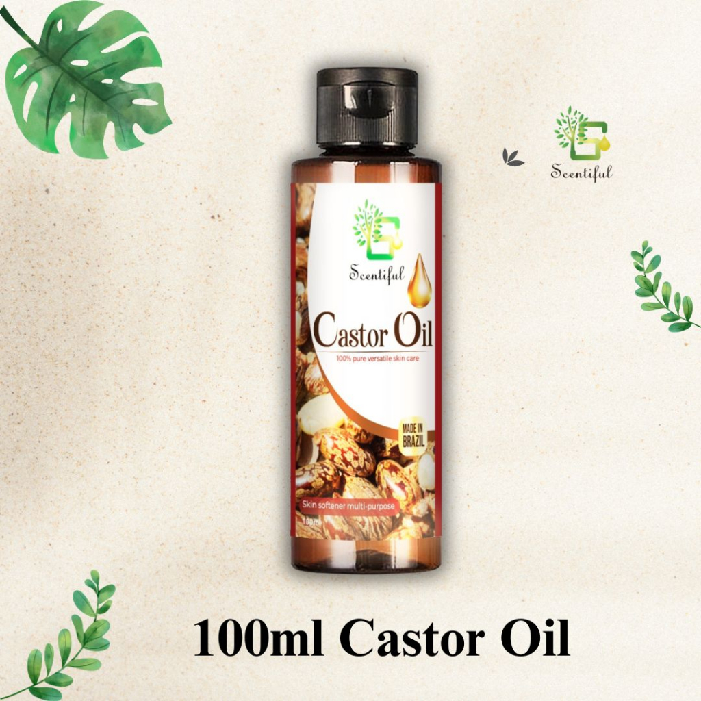 Organic Castor Oil / Golden -Cold Pressed / Minyak Castor - Pure ...