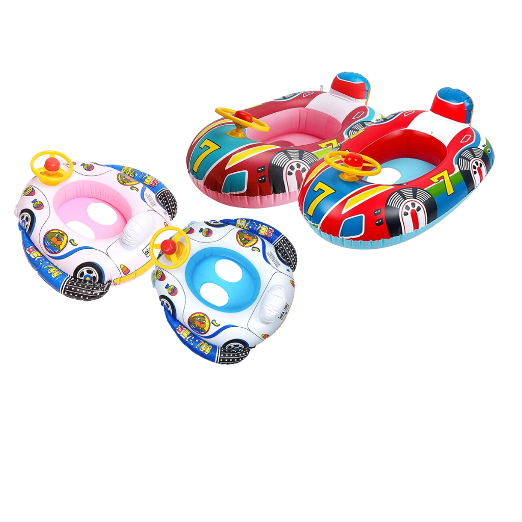 Verticoasis Car Sit Ride On Float Kids Swimming Float Life Baby ...