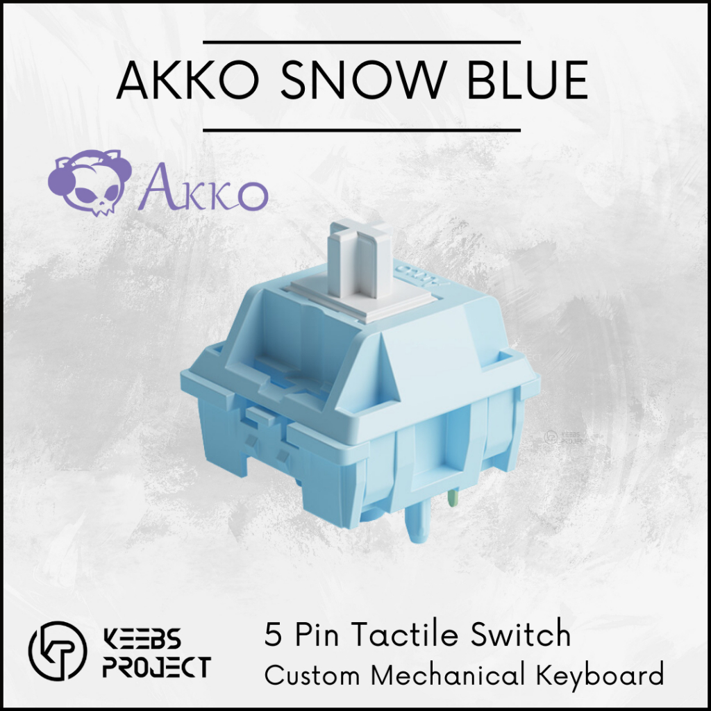 [Ready Stock] Akko CS Snow Blue Gray Switch Switch 5pin Linear Switches ...