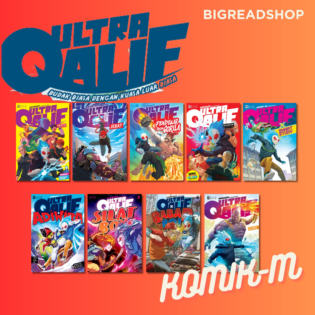 Komik M Buku Siri Ultra Qalif - Bophairy Novel Grafik Remaja Baru ...