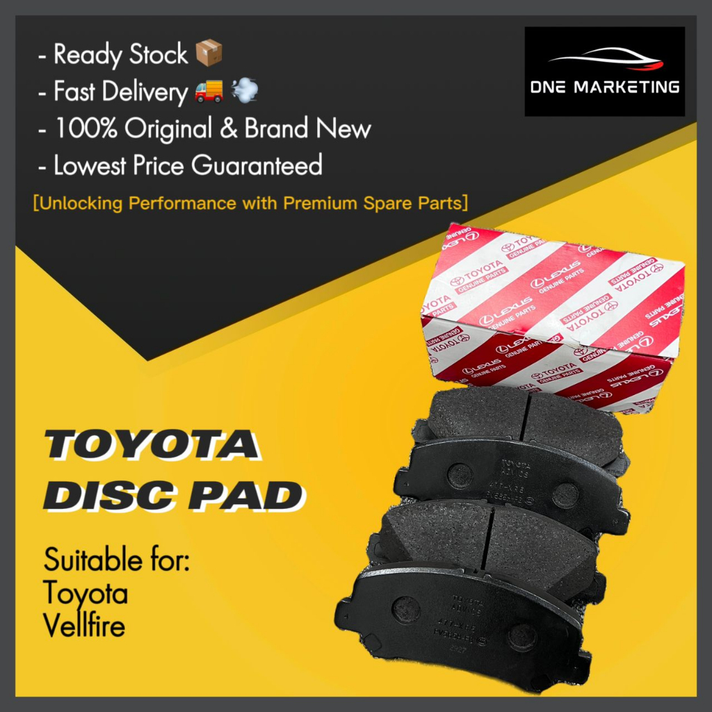 Original Toyota Disc Brake Pad 04465-28520 (Front) | Shopee Malaysia