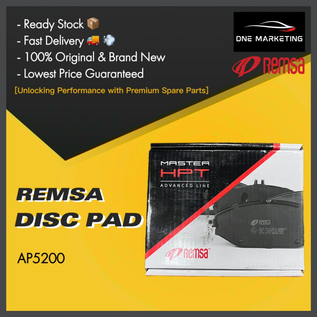 REMSA Disc Brake Pad - AP5200 (1114-10)(Front) | Shopee Malaysia