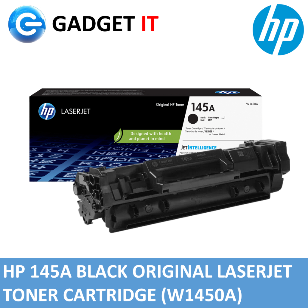 HP 145A / 145X BLACK ORIGINAL LASERJET TONER CARTRIDGE (W1450A / W1450X ...