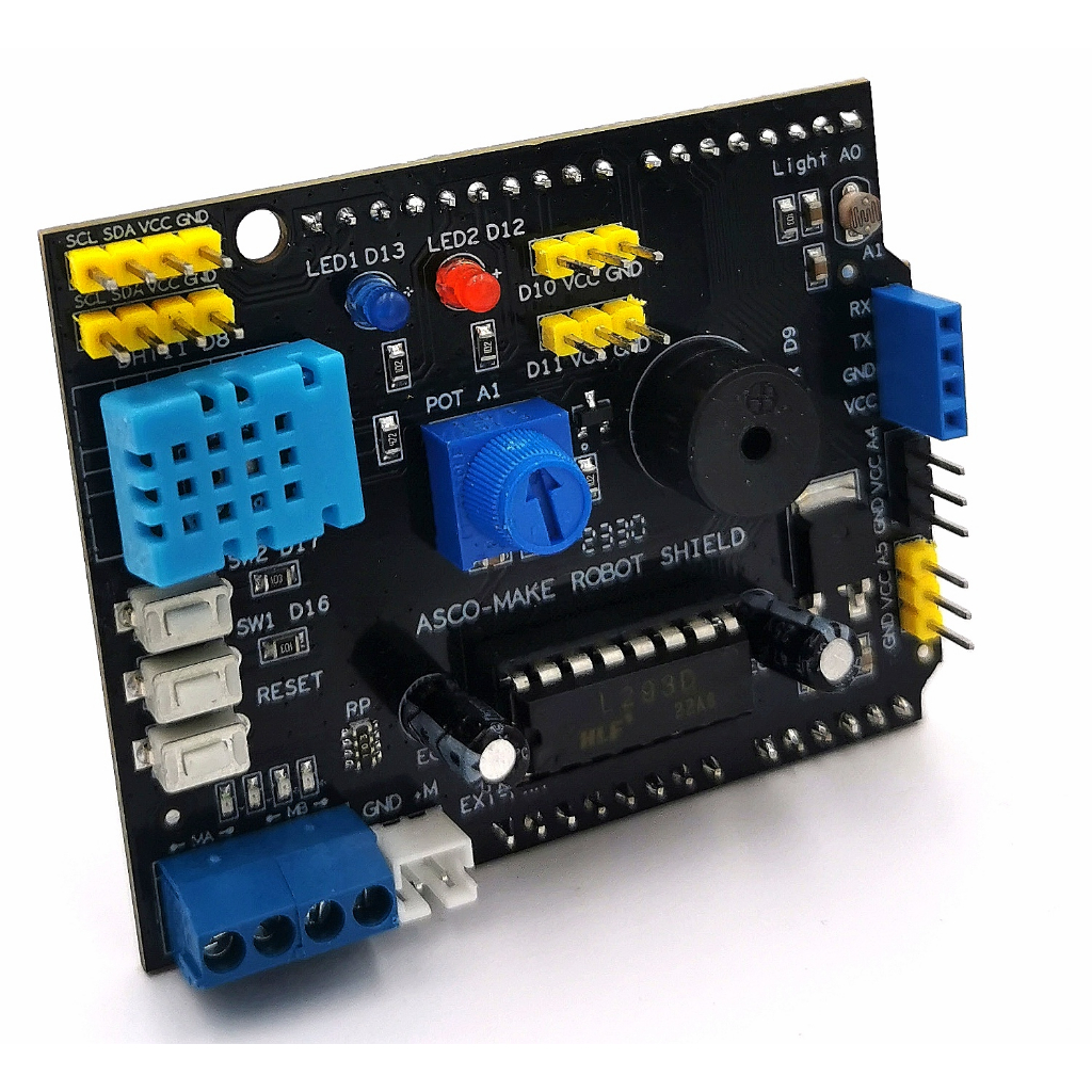 Perisai Minibot Arduino Asco 9 in 1 Robotic Multipurpose Shield 2023 ...