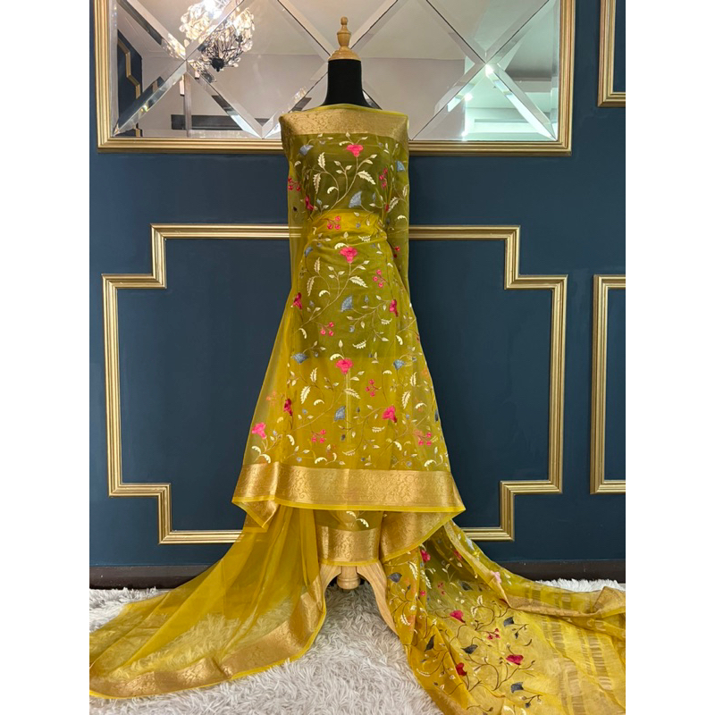 REEN LACE SAREE VIRAL SAREE BRIDAL SAREE WEDDING SAREE SAREE NIKAH ...