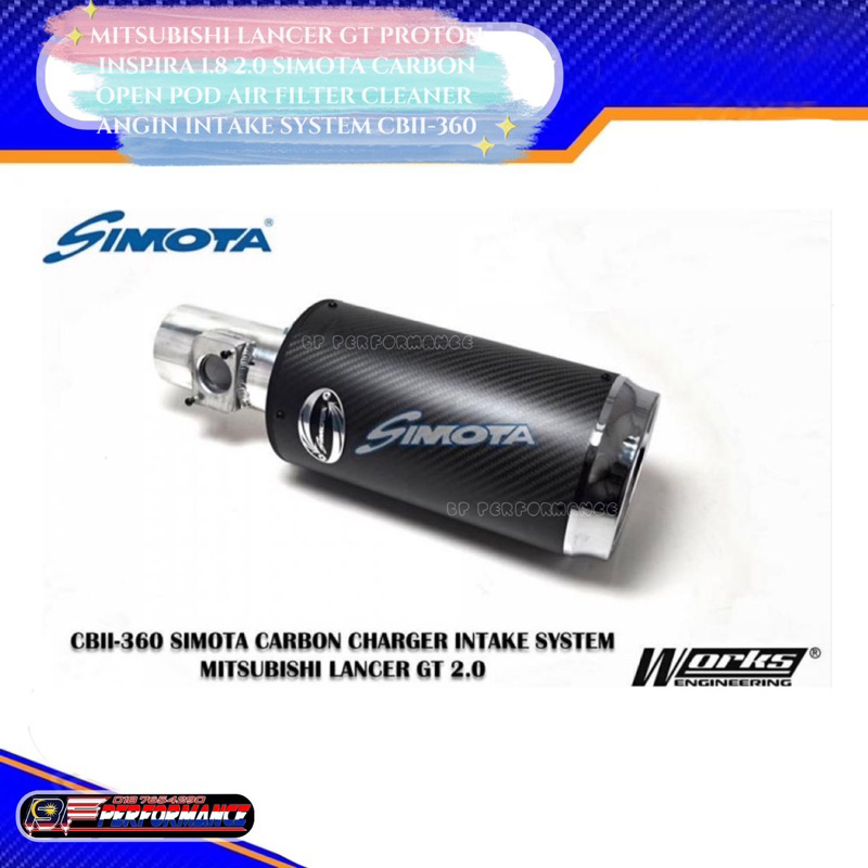 MITSUBISHI LANCER GT PROTON INSPIRA 1.8 2.0 SIMOTA CARBON OPEN POD AIR ...