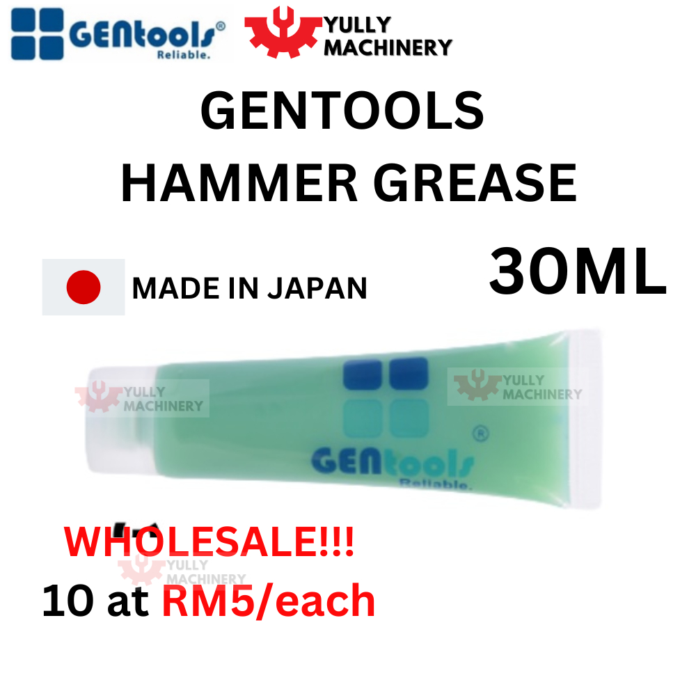 ORIGINAL GENTOOLS 30ML HAMMER GREASE MINYAK MESIN PENUKUL GEN-TG-30 TG30 for Percussion ...