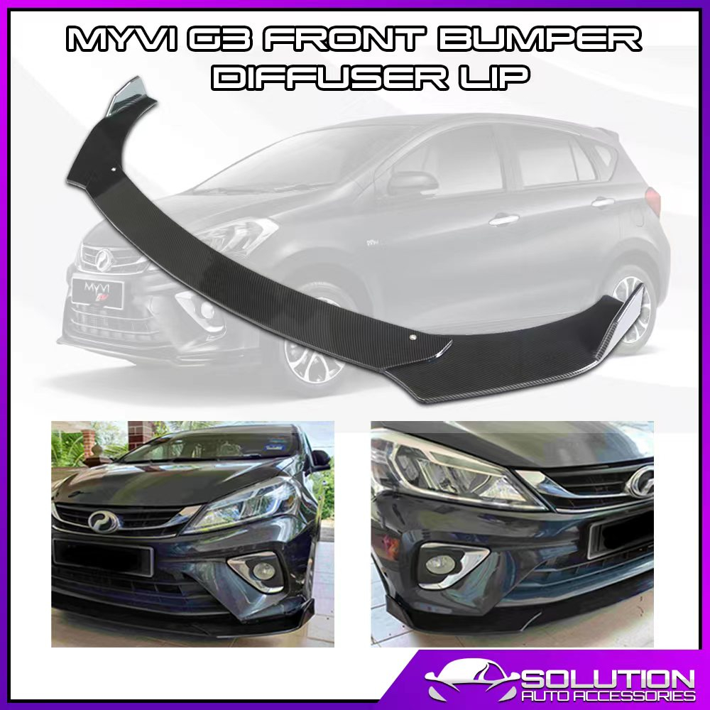 Perodua Myvi 2018 Front Bumper Car Diffuser Lip Wrap Angle Splitters ...