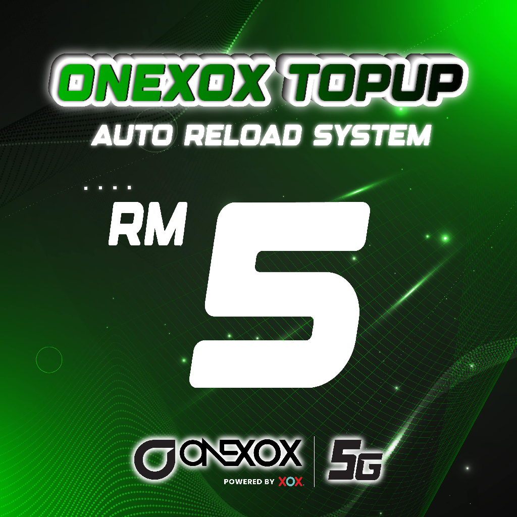 ONEXOX TOPUP OFFER FOR RM5 | Shopee Malaysia