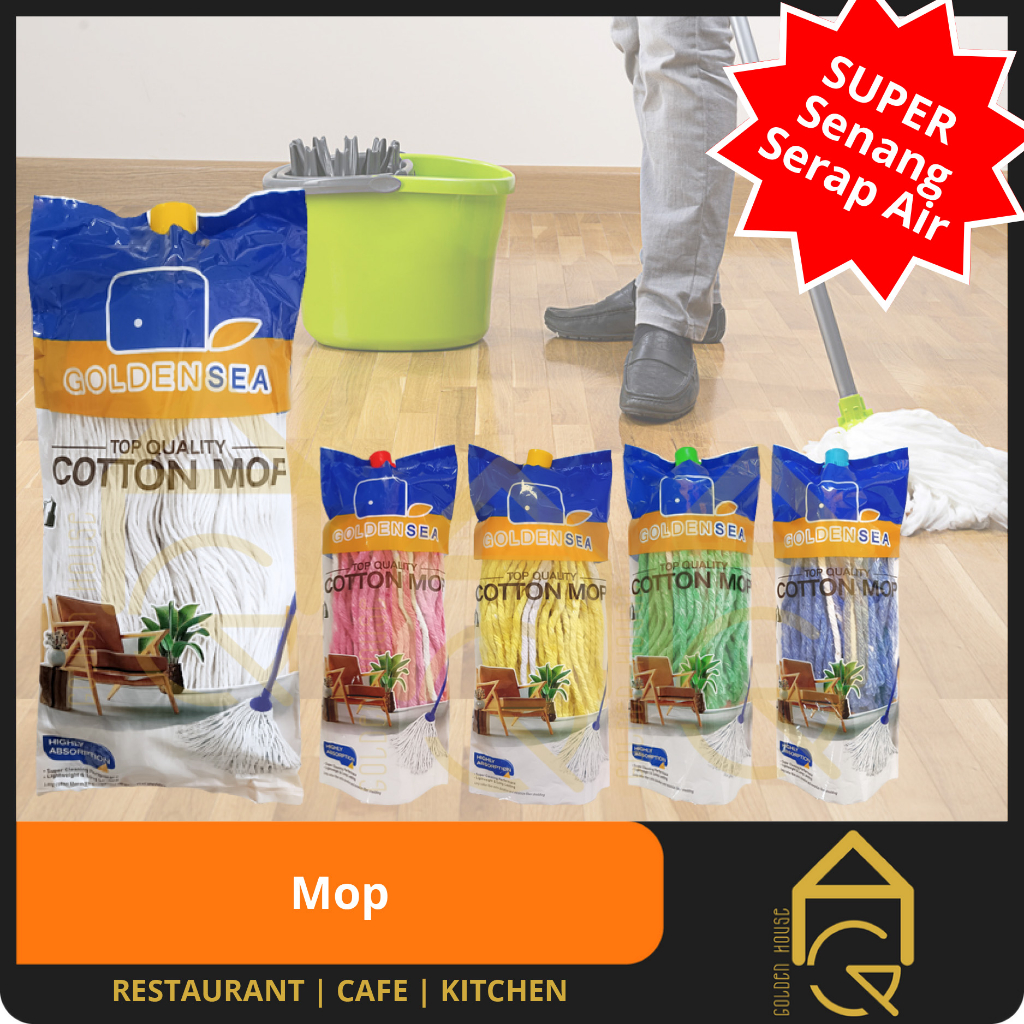 🔥𝗥𝗘𝗔𝗗𝗬 𝗦𝗧𝗢𝗖𝗞🔥300G/400G Microfiber Super Absorbent Mop (no handle ...