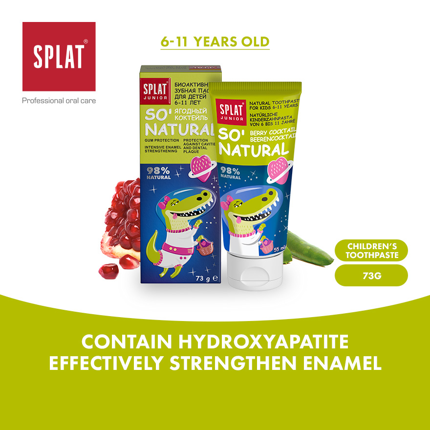 【EXP 04/2025】Splat Junior Series Toothpaste Ages 6-11 -Berry Cocktail ...