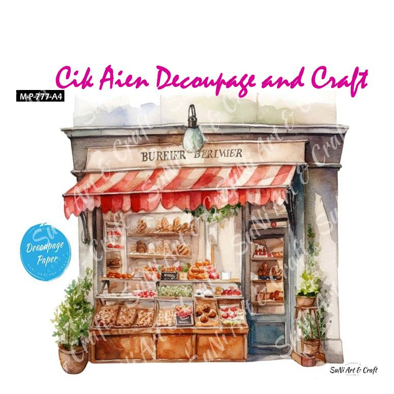 SuNi Art and Craft Malaysia Vintage Coffee Shop & Flower House Series ...