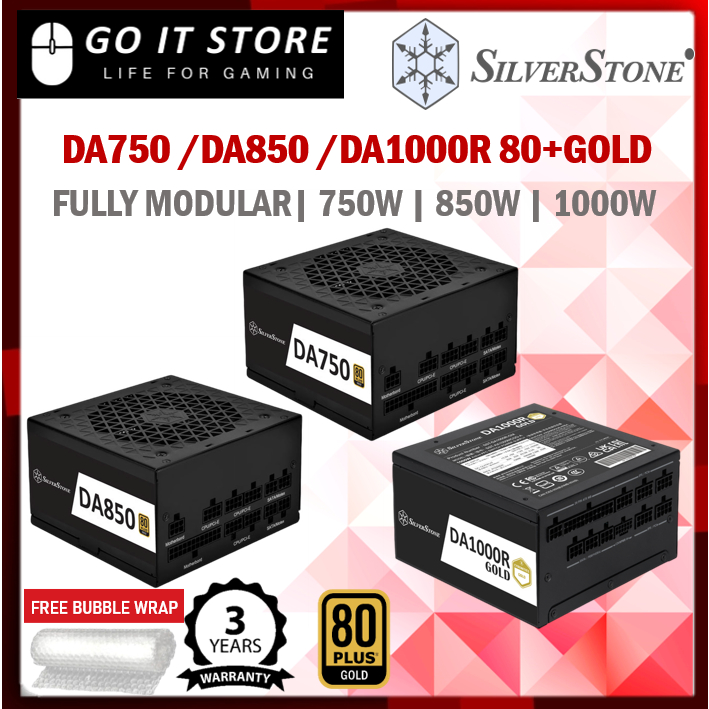 SilverStone DA650 / DA750 / DA850 / DA1000R Power Supply With 80 PLUS ...