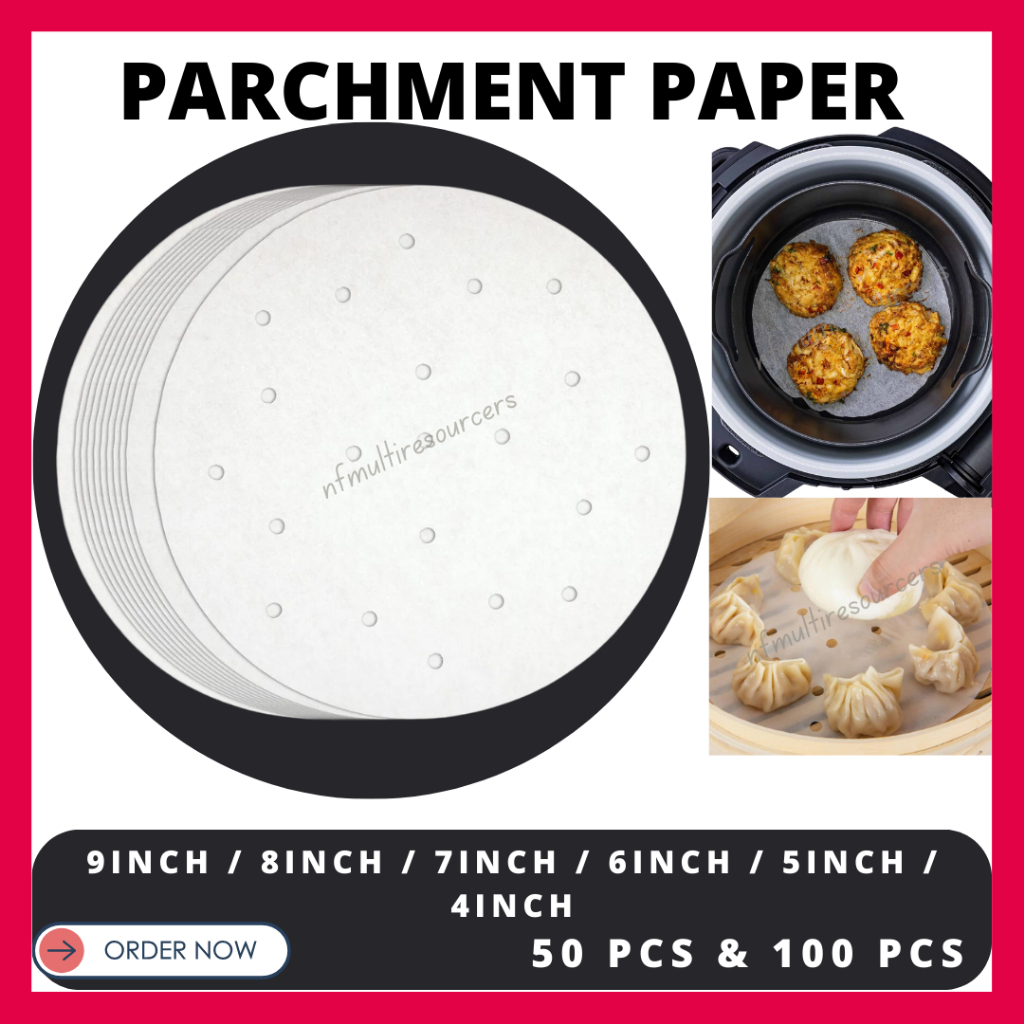 Disposable Steamed White Paper With Hole White Grease Dim Sum Steamer ...