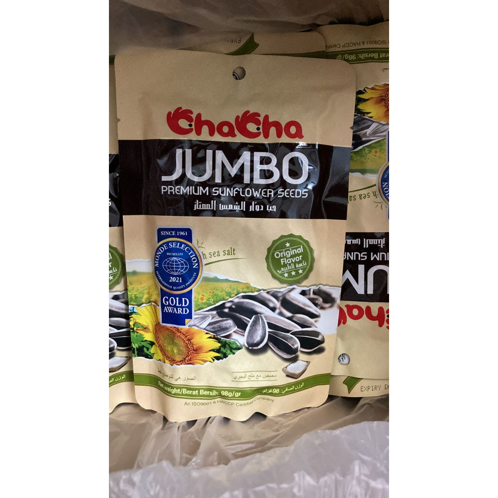 ChaCheer / ChaCha Sea Salt Roasted Kuaci Jumbo Premium Sunflower Seeds ...