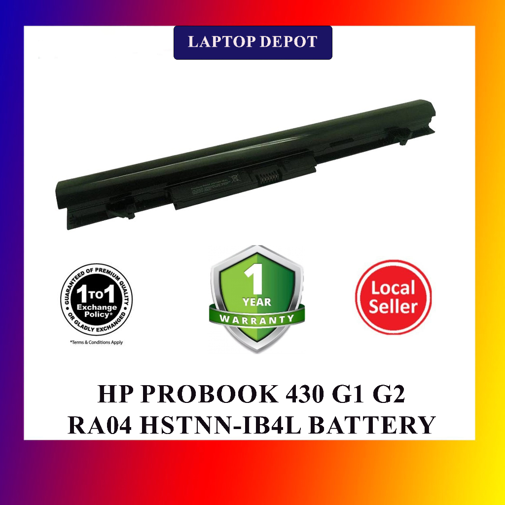 Hp Probook 430 G1 430 G2 RA04 HSTNN-IB4L Replacement Battery | Shopee ...