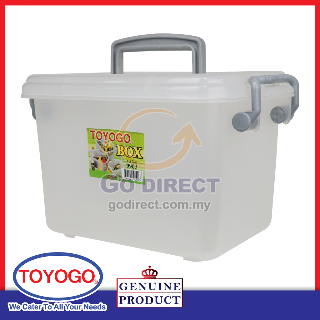 4 X TOYOGO 7.1L Storage Box Plastic Container Space Saving Home Office ...