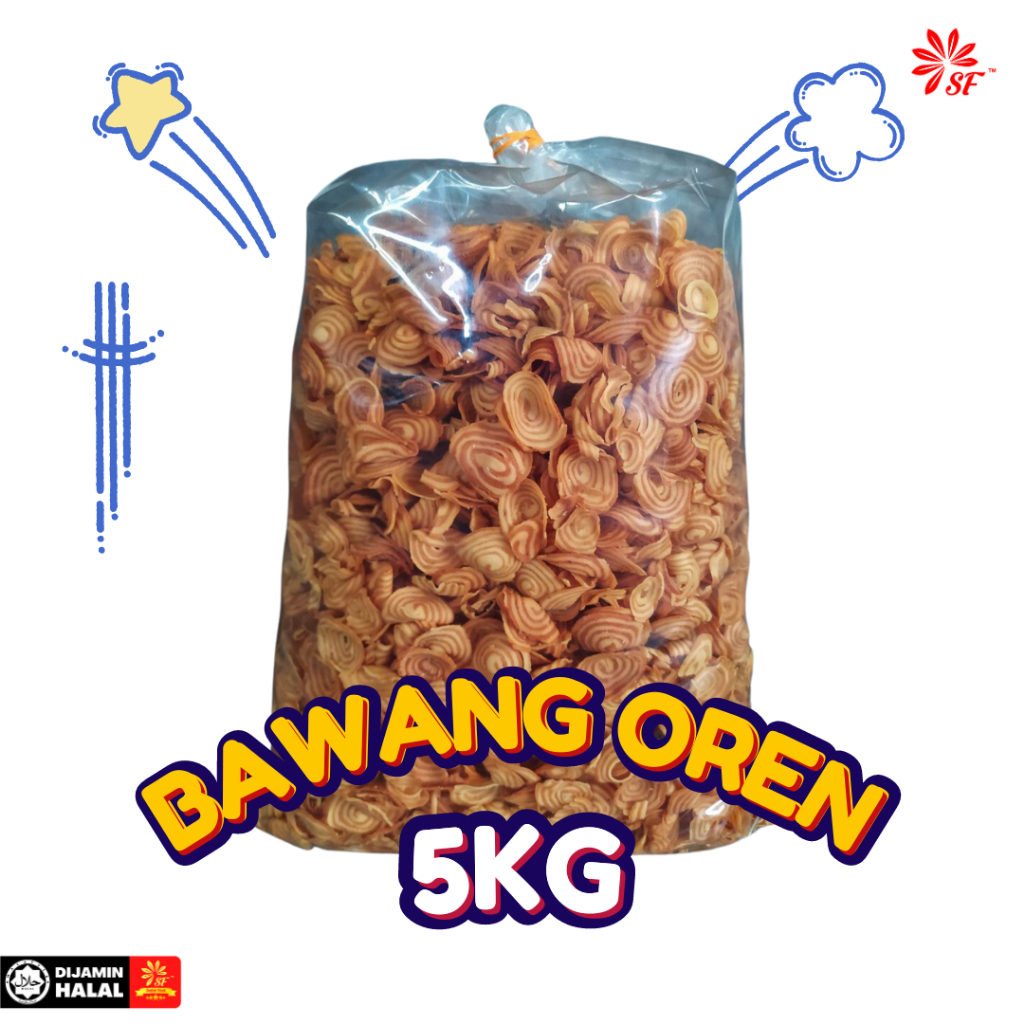 Kerepek Bundle Snack Bawang Oren 5kg [𝗦𝗮𝗹𝗹𝗲𝗵 𝗙𝗼𝗼𝗱] | Shopee Malaysia