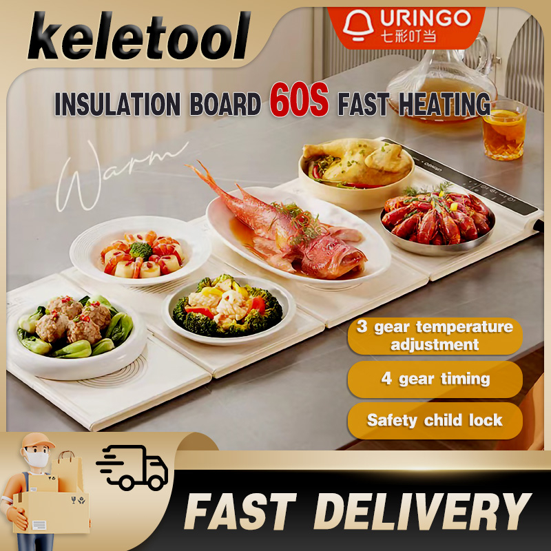Uringo Electric Dishes Warmer warmer food 加热饭 暖菜板 Plate Foldable and ...