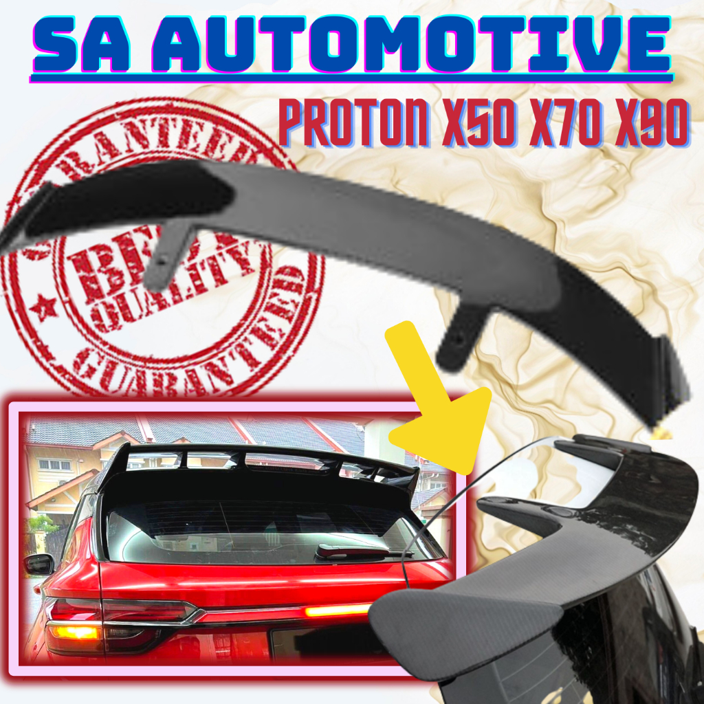 SPORT REAR ROOF SPOILER WING HATCHBACK PROTON X50 X70 X90 | Shopee Malaysia