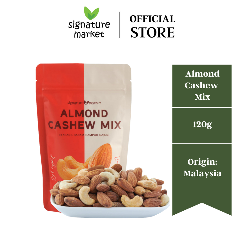 Signature Market Almond Cashew Mix (120g) | Shopee Malaysia