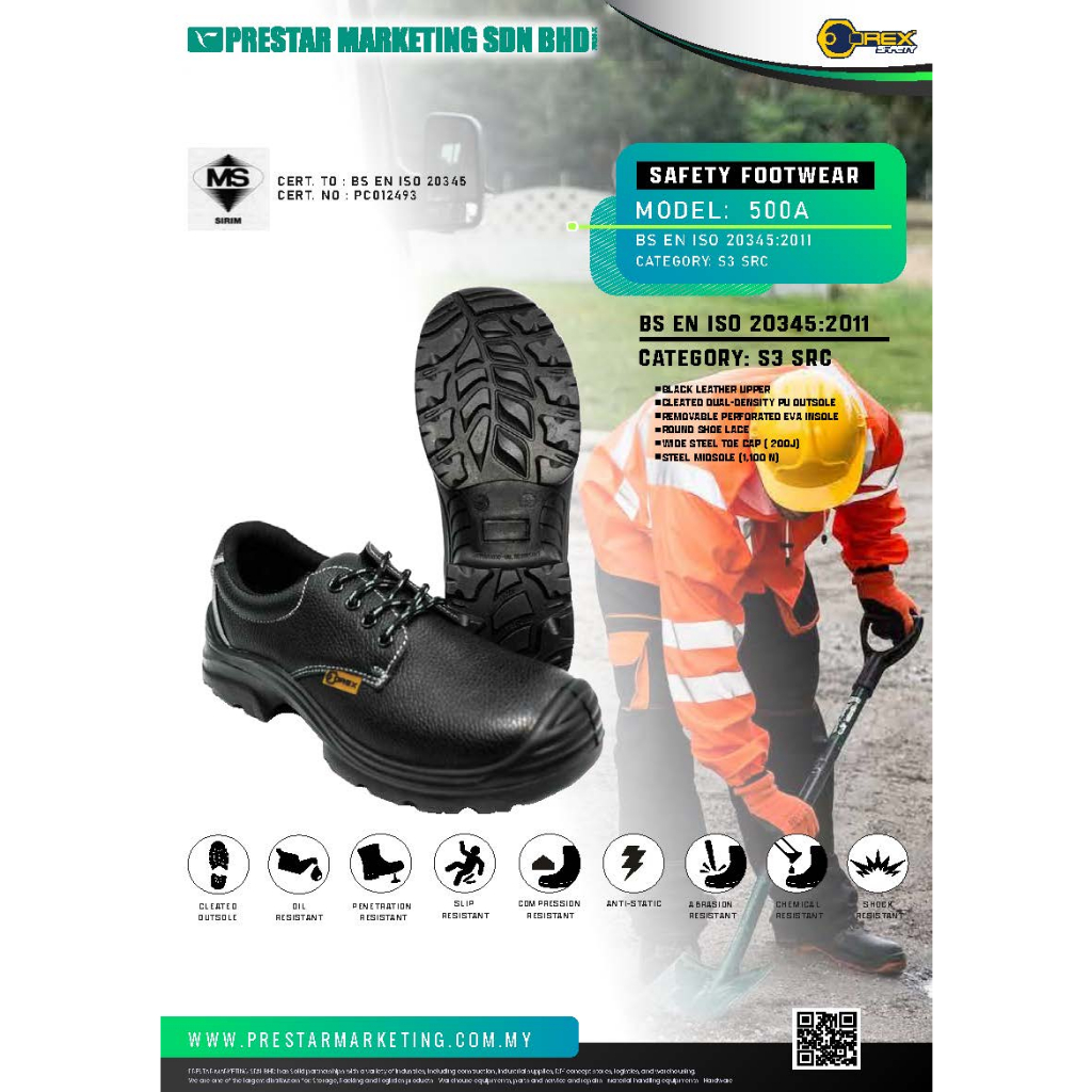 OREX SAFETY SHOE SIRIM 500A | Shopee Malaysia