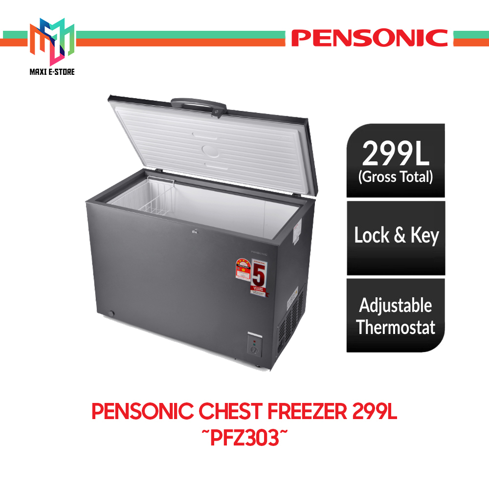 PENSONIC Chest Freezer PFZ-303 (299L) | Shopee Malaysia