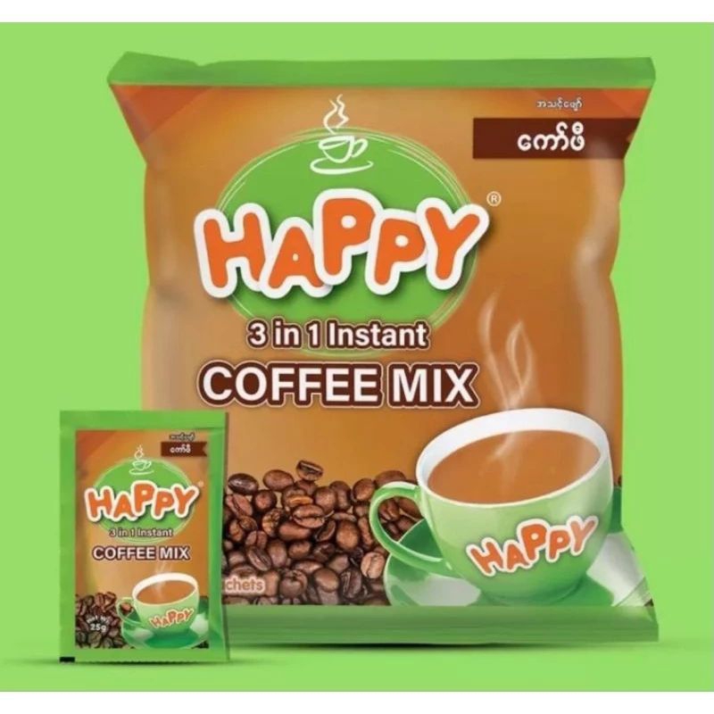 Happy instant Coffee mix ( 30 sachets) | Shopee Malaysia