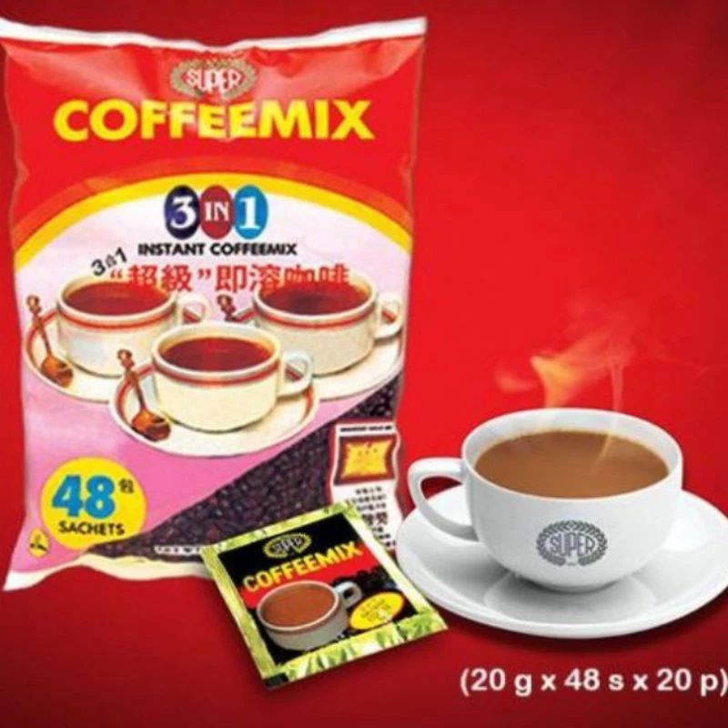 Super coffee mix 3 in 1 Instant Coffee ( 48 sachets) | Shopee Malaysia