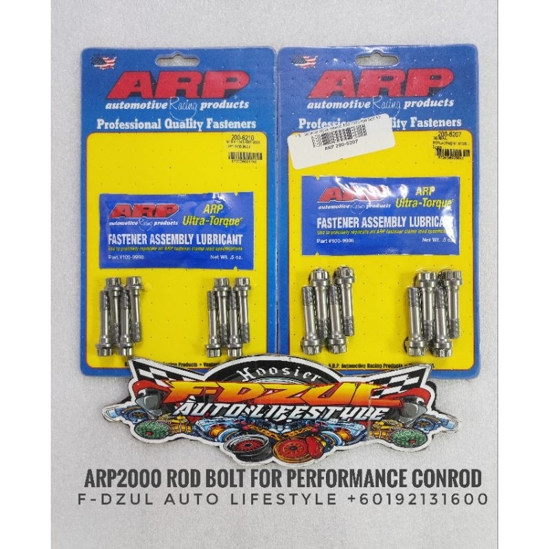 ARP2000 Rod Bolt Replacement For H-Beam I-Beam Conrod 3/8" & 5/16 ...