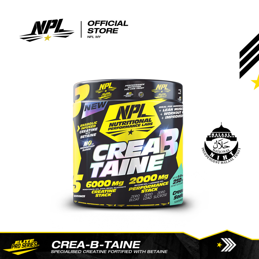 NPL Crea-B-Taine (250g) Creatine Performance Stacking Blend ...