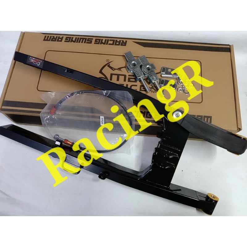 LC135 RS150 MB01 SWING ARM + SWING ARM BUSH + CHAIN ADJUSTABLE SET MATT ...