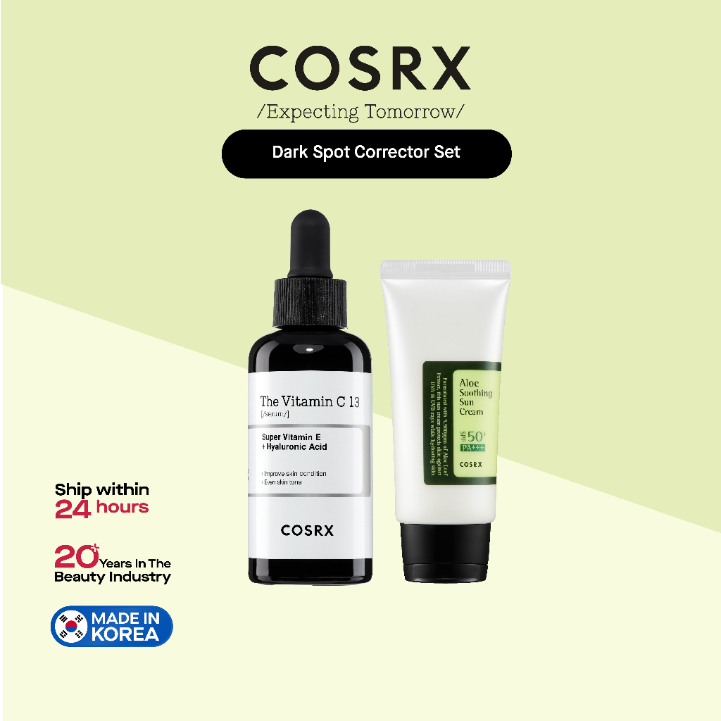 COSRX Dark Spot Corrector Set The Vitamin C 13 Serum (20ml) + Aloe ...