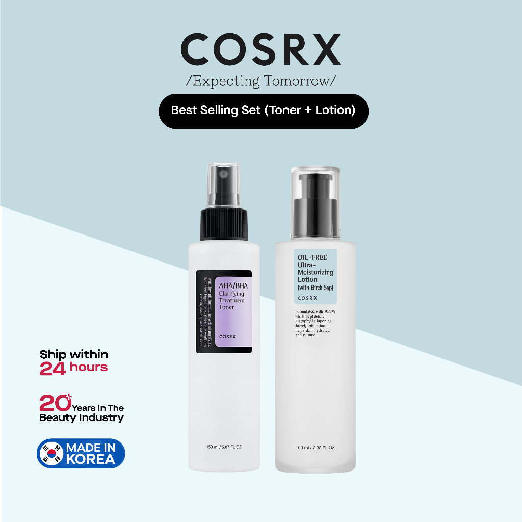 COSRX Best Selling Set Toner (150ml) + Lotion (100ml) | Shopee Malaysia
