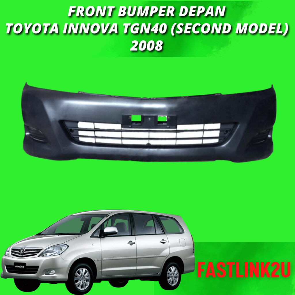 Toyota Innova Tgn40 2008 - 2011 ( 2nd Model ) Front Bumper Depan 100% ...