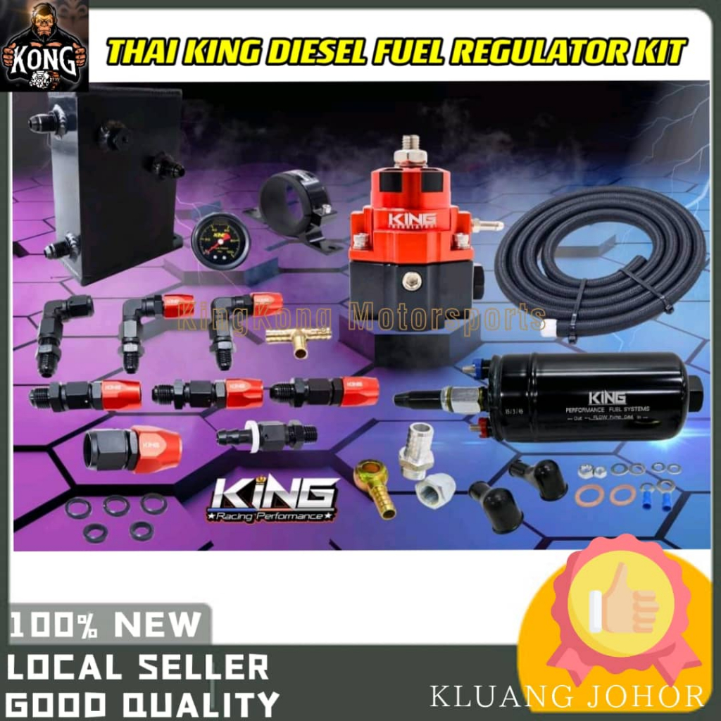 THAI KING DIESEL FUEL REGULATOR KIT ELECTRIC PUMP TANK PIPE CONNECTOR ...