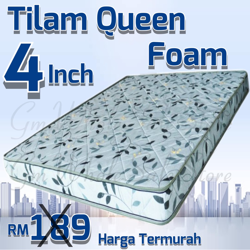 1pcs/1order☝️ Harga Kilang Tilam Queen Size 4Inch🔥Ready Stock🔥 | Shopee ...